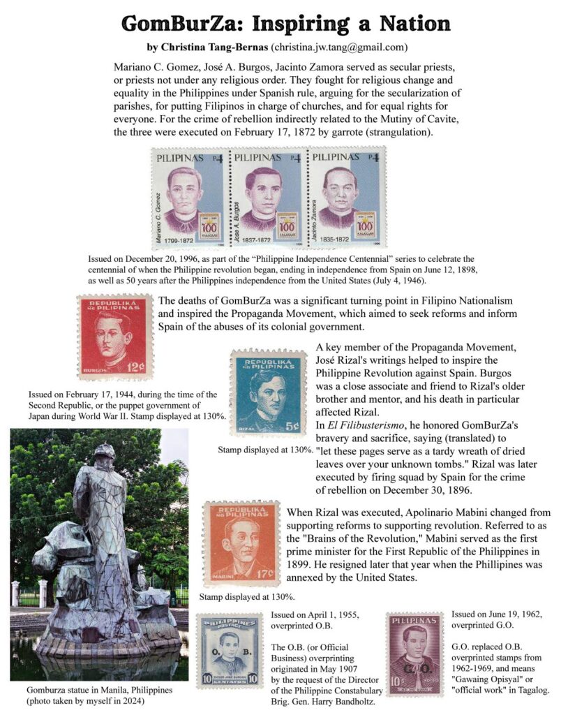 GomBurZa: inspiring a Nation - My One Page Exhibit