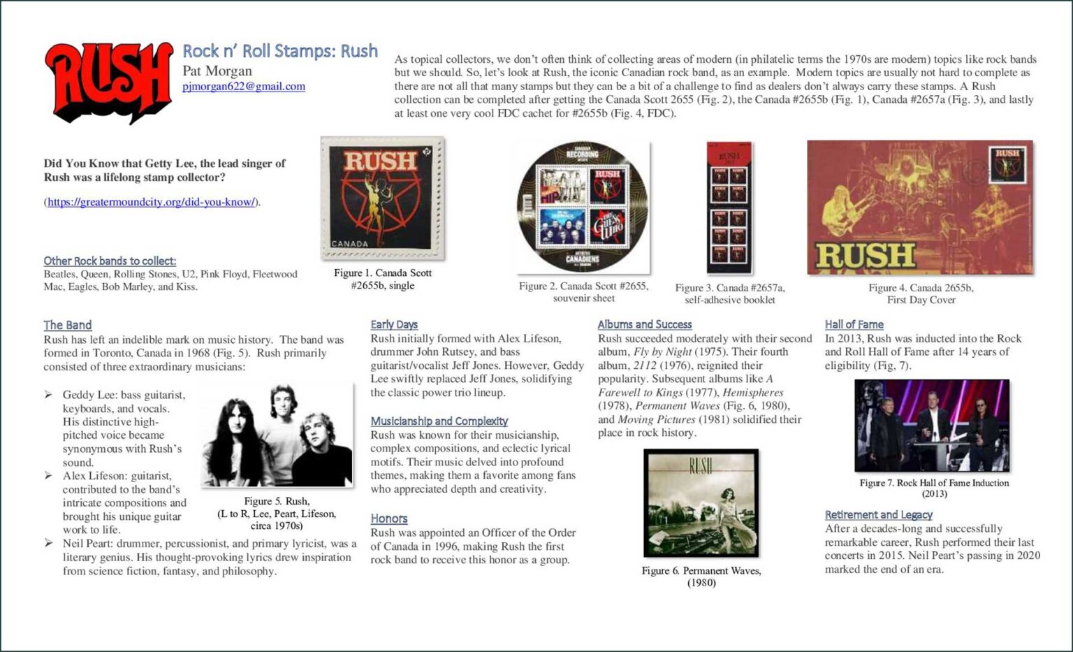 Rush - My One Page Exhibit